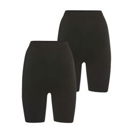 Shapinghose SARLINI, Damen, Gr. S, schwarz, Obermaterial: 54% Polyamid, 46% Elasthan, unifarben, eng, Unterhosen, Nahtlos, figurformende Shorts