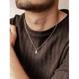 Hey Happiness Necklace 'Square Rope' male Silver size 46 cm