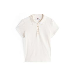 Tommy Hilfiger Poloshirt Damen Gr&ouml;&szlig;e L wollwei&szlig;