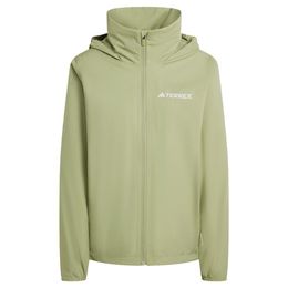 adidas terrex Outdoorjacke 'Essentials' Damen Gr&ouml;&szlig;e M gr&uuml;n / wei&szlig;