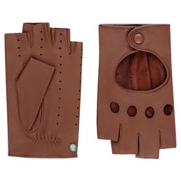 Roeckl Fingerless Gloves 'FLORENZ AUTOFAHRER' female Brown size 7,5