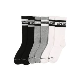 Converse Socken M&auml;dchen Gr&ouml;&szlig;e 32/36 grau / schwarz / wei&szlig;