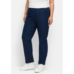 sheego Große Größen Thermojeans mit Fleece-Futter, dark blue, Größe 21 - Damen