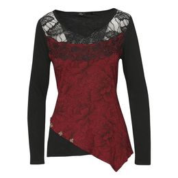 Koroshi Shirt female Red, Black size XXL