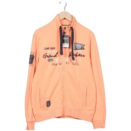 CAMP DAVID Kapuzenpullover Herren Gr&ouml;&szlig;e S Second Hand orange