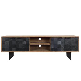 Pharao24.de TV Sideboard Phonom&ouml;bel aus Massivholz im Industry und Loft Stil