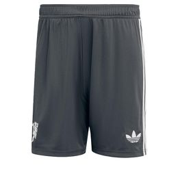 adidas Performance Sporthose 'Manchester United 24/25 Third' Herren Größe L grau / dunkelgrau / weiß