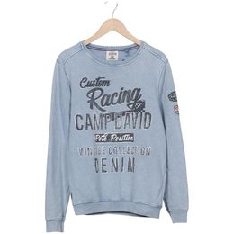 CAMP DAVID Sweater Herren Gr&ouml;&szlig;e M Second Hand hellblau