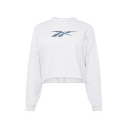 Reebok Sportsweatshirt Damen Gr&ouml;&szlig;e XL grau / hellgrau / violettblau / schwarz
