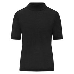 Peter Hahn - Pullover mit 1/2-Arm, schwarz, Gr. 40 / M - Seide