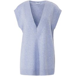 Peter Hahn - Pullunder, blau, Gr. 44 / L - Schurwolle
