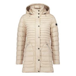 Peter Hahn Betty Barclay - Long-Steppjacke mit per Rei&szlig;verschluss, beige, Gr. 46 / L
