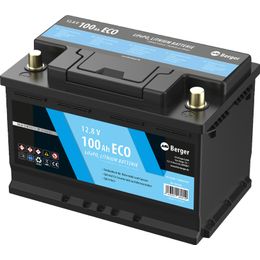 Berger LiFePO4 Lithium Batterie Eco 100 Ah 12V - 0% MwSt. (gem. &sect; 12 Abs. 3 UStG)