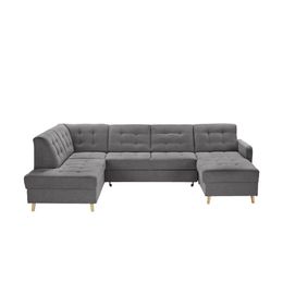 Wohnlandschaft Venus grau Ma&szlig;e (cm): B: 299 H: 88 T: 195.0 Sofas > Sofas nach Material > Stoffsofas &raquo; Sofa DE