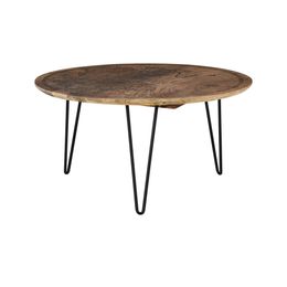 M&ouml;bel Kraft Couchtisch holzfarben Ma&szlig;e (cm): H: 44 &Oslash;: 90.0 &raquo; M&ouml;bel Kraft