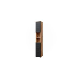 M&ouml;bel Kraft Hochschrank holzfarben Ma&szlig;e (cm): B: 30 H: 192 &raquo; M&ouml;bel Kraft