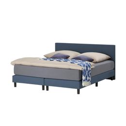 M&ouml;bel Kraft Boxspringbett - blau - Materialmix - 140 cm - 91 cm - M&ouml;bel Kraft