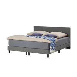 M&ouml;bel Kraft Boxspringbett - grau - Materialmix - 160 cm - 91 cm - M&ouml;bel Kraft