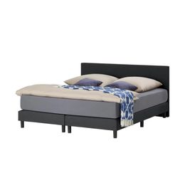 M&ouml;bel Kraft Boxspringbett - schwarz - Materialmix - 180 cm - 91 cm - M&ouml;bel Kraft