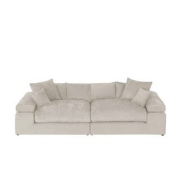 Smart Big Sofa im modernem Cord Lianea beige Ma&szlig;e (cm): B: 260 H: 86 T: 133.0 &raquo; M&ouml;bel Kraft
