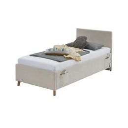 M&ouml;bel Kraft Polsterbett in Cord beige Ma&szlig;e (cm): B: 100 H: 90 &raquo; M&ouml;bel Kraft