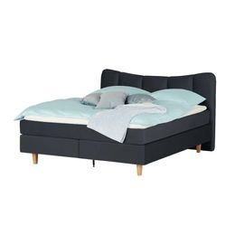 M&ouml;bel Kraft Boxspringbett Dalur - schwarz - Materialmix - 160 cm - 110 cm - M&ouml;bel Kraft