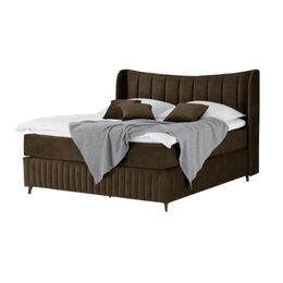 Kings and Queens Boxspringbett Uldur - braun - Materialmix - 214 cm - 122 cm - M&ouml;bel Kraft