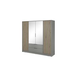 M&ouml;bel Kraft Dreht&uuml;renschrank grau Ma&szlig;e (cm): B: 206 H: 200 &raquo; M&ouml;bel Kraft