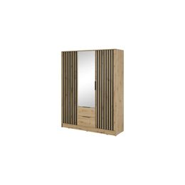 M&ouml;bel Kraft Dreht&uuml;renschrank braun Ma&szlig;e (cm): B: 155 H: 200 &raquo; M&ouml;bel Kraft