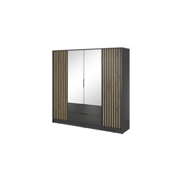 M&ouml;bel Kraft Dreht&uuml;renschrank schwarz Ma&szlig;e (cm): B: 206 H: 200 &raquo; M&ouml;bel Kraft