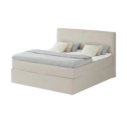 Boxi Boxspringbett Boxi - beige - Materialmix - 160 cm - 125 cm - M&ouml;bel Kraft