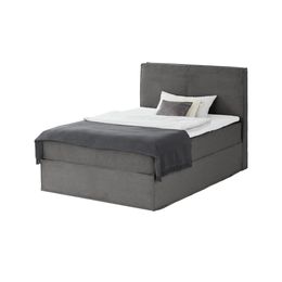 Boxi Boxspringbett Boxi - grau - Materialmix - 140 cm - 125 cm - M&ouml;bel Kraft