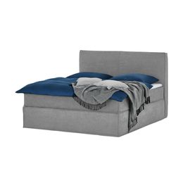 Boxi Boxspringbett Boxi - grau - Materialmix - 160 cm - 125 cm - M&ouml;bel Kraft