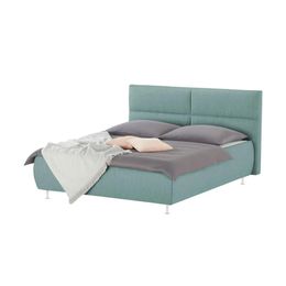 Kollektion Kraft Polsterbettgestell - t&uuml;rkis/petrol - Materialmix - 162 cm - 102 cm - M&ouml;bel Kraft
