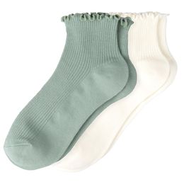 Gina Benotti 2 Paar Damen Sneaker-Socken mit Bio-Baumwolle