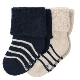 Topomini 2 Paar Newborn Socken mit Umschlagb&uuml;ndchen