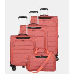 Travelite Skaii 3-tlg. Koffer- Set + Weekender Peach