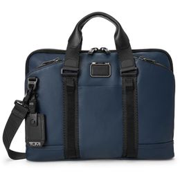 Tumi Alpha Bravo Academy Aktentasche Navy Coated Canvas + GRATIS HOTELGUTSCHEIN