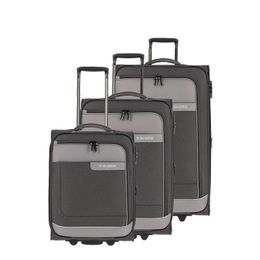 Travelite Viia 3-tlg. Koffer-Set L/M/S, 2-Rollen Schiefer