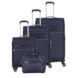 Travelite MIIGO Set 4w L exp./M exp./S +Bordtasche Tiefseeblau