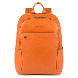 Piquadro Blue Square Special Großer Laptoprucksack mit iPad -Fach Orange