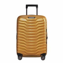 Samsonite Proxis Trolley mit 4 Rollen erweiterbar 55cm (20/23cm) + GRATIS HOTELGUTSCHEIN Honey Gold