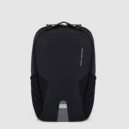 Piquadro Foldable Faltbarer Laptop-Rucksack aus rezykliertem Stoff Schwarz