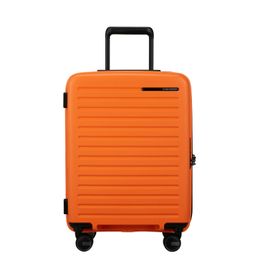 Samsonite Restackd Trolley mit 4 Rollen erweiterbar 55cm + GRATIS HOTELGUTSCHEIN Papaya