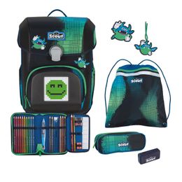 Scout Neo Set Movie Star Schulranzen-Set 5-teilig Blue Pixel