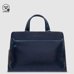 Piquadro Blue Square Leder-Laptoptasche 15,6" Nachtblau