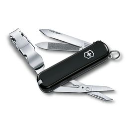 Victorinox Nail Clip 580, 8 Funktionen, Kleines Taschenmesser Schwarz