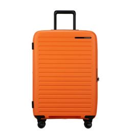 Samsonite Restackd Trolley mit 4 Rollen erweiterbar 68cm + GRATIS HOTELGUTSCHEIN Papaya