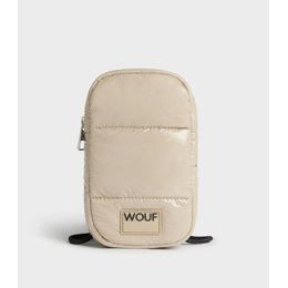 Wouf Quilted Collection Crossbody Phone Bag -Glossy Air