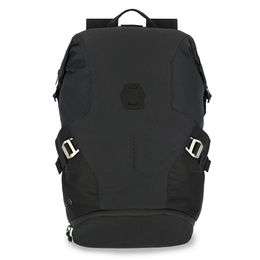 Piquadro PQ-Modular Laptoprucksack 15,6" aus rezykliertem antiviralen Stoff Schwarz